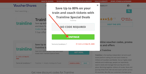 Trainline Discount Code | December 2025 | VoucherShares